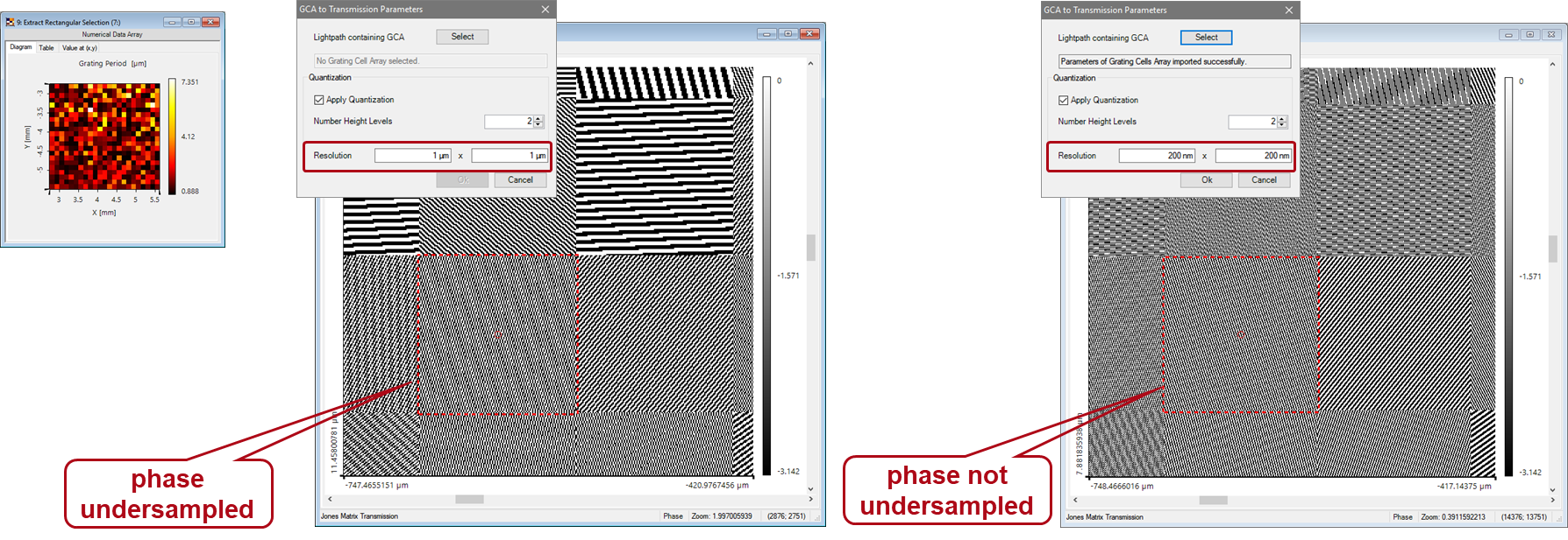 Export Of Gca Data Via Bitmap Lighttrans